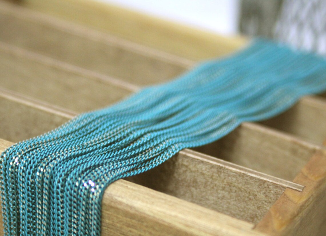 The shiny bluish green chain | Etsy