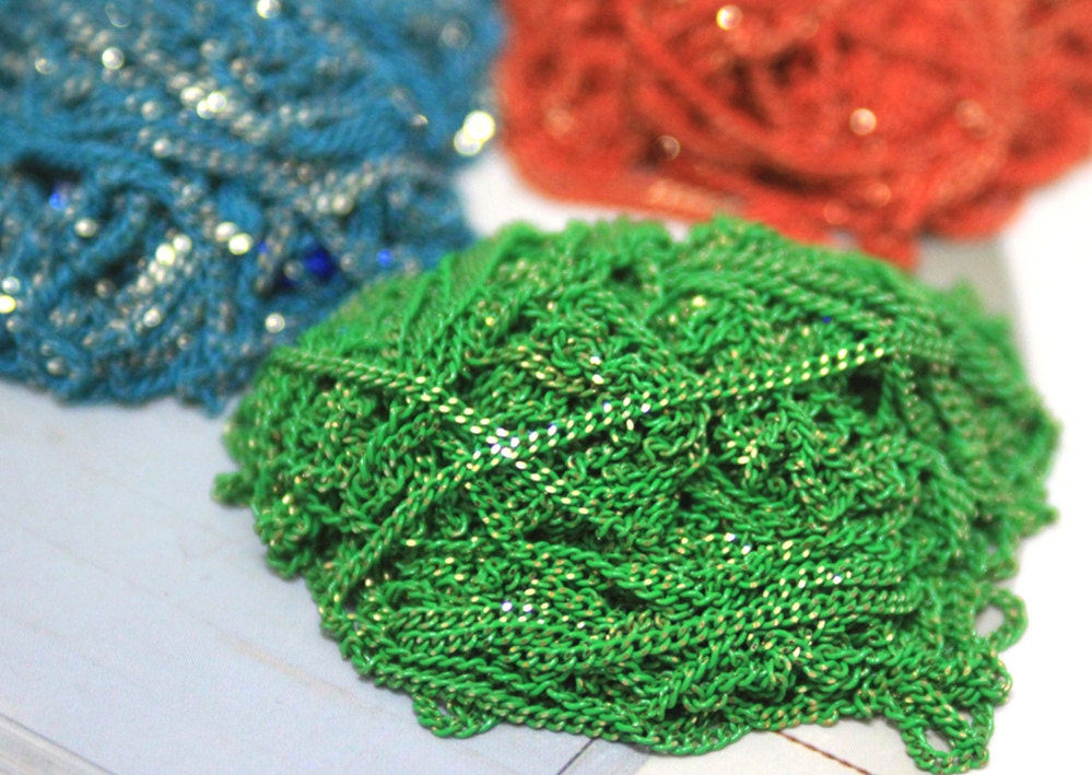 Three Shiny Color Chains - Etsy