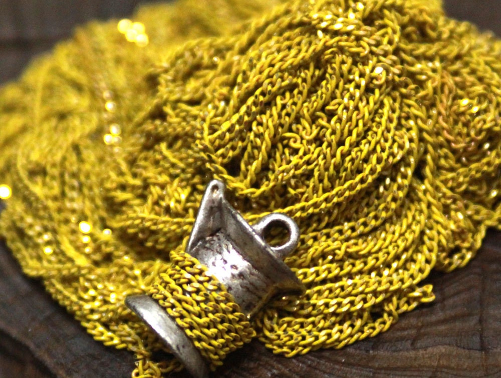 The Shiny Yellow Chain - Etsy