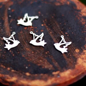 Cute Mini Birds 2white Bird Charm is Same With This One. - Etsy