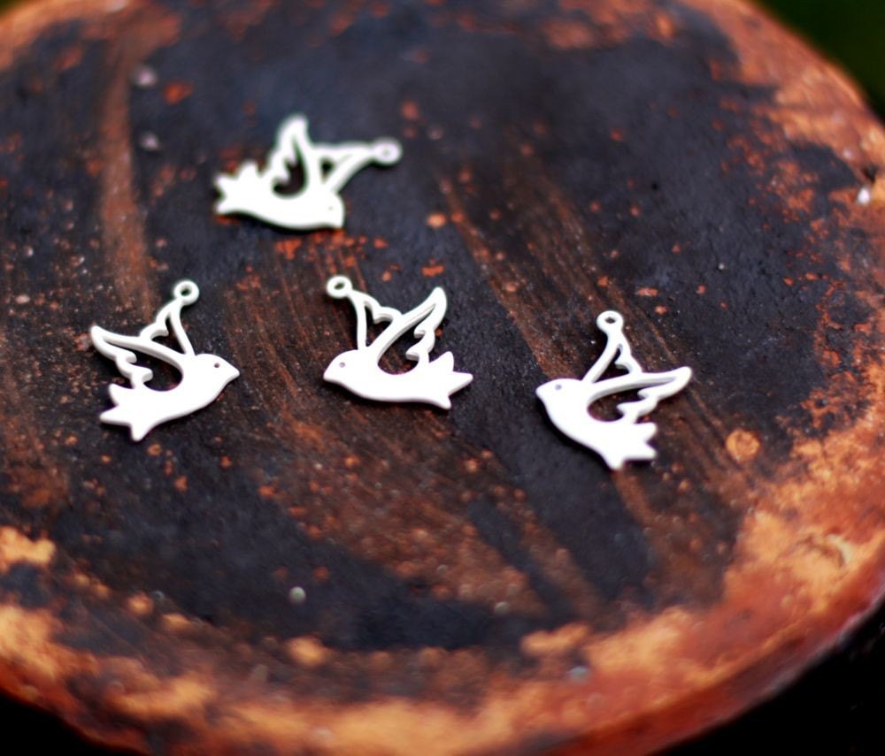 Cute Mini Birds 2white Bird Charm is Same With This One. - Etsy