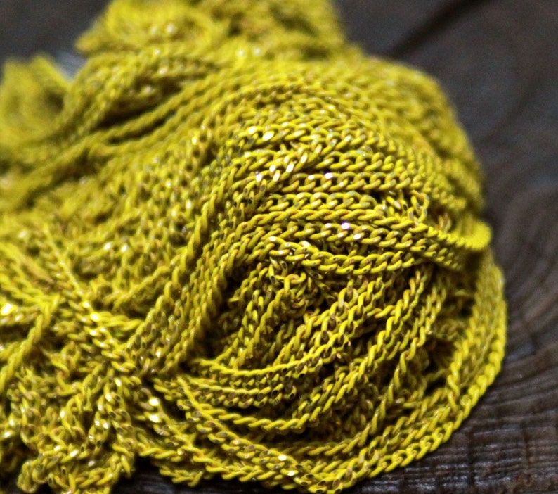 The Shiny Yellow Chain - Etsy
