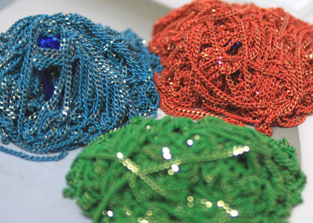 Three Shiny Color Chains - Etsy