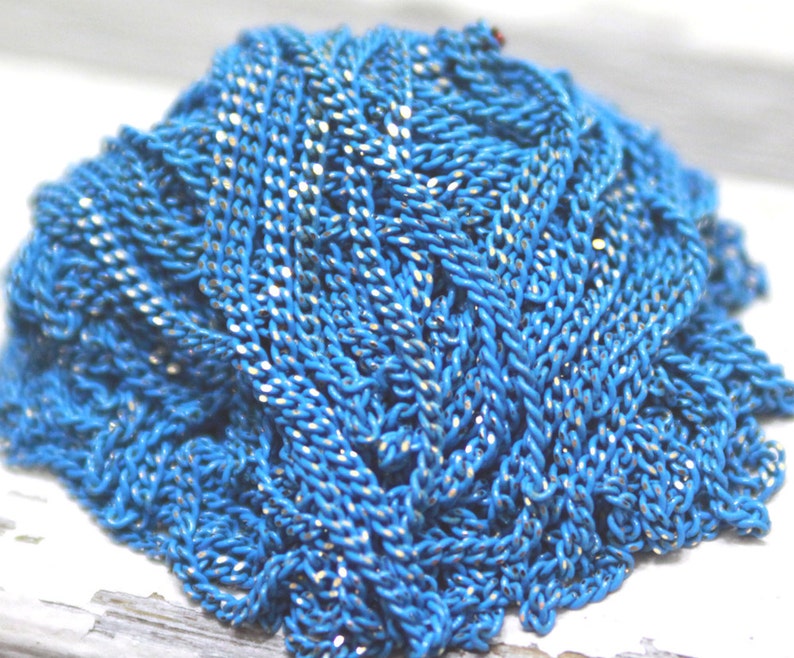 The Shiny Sky Blue Chain - Etsy