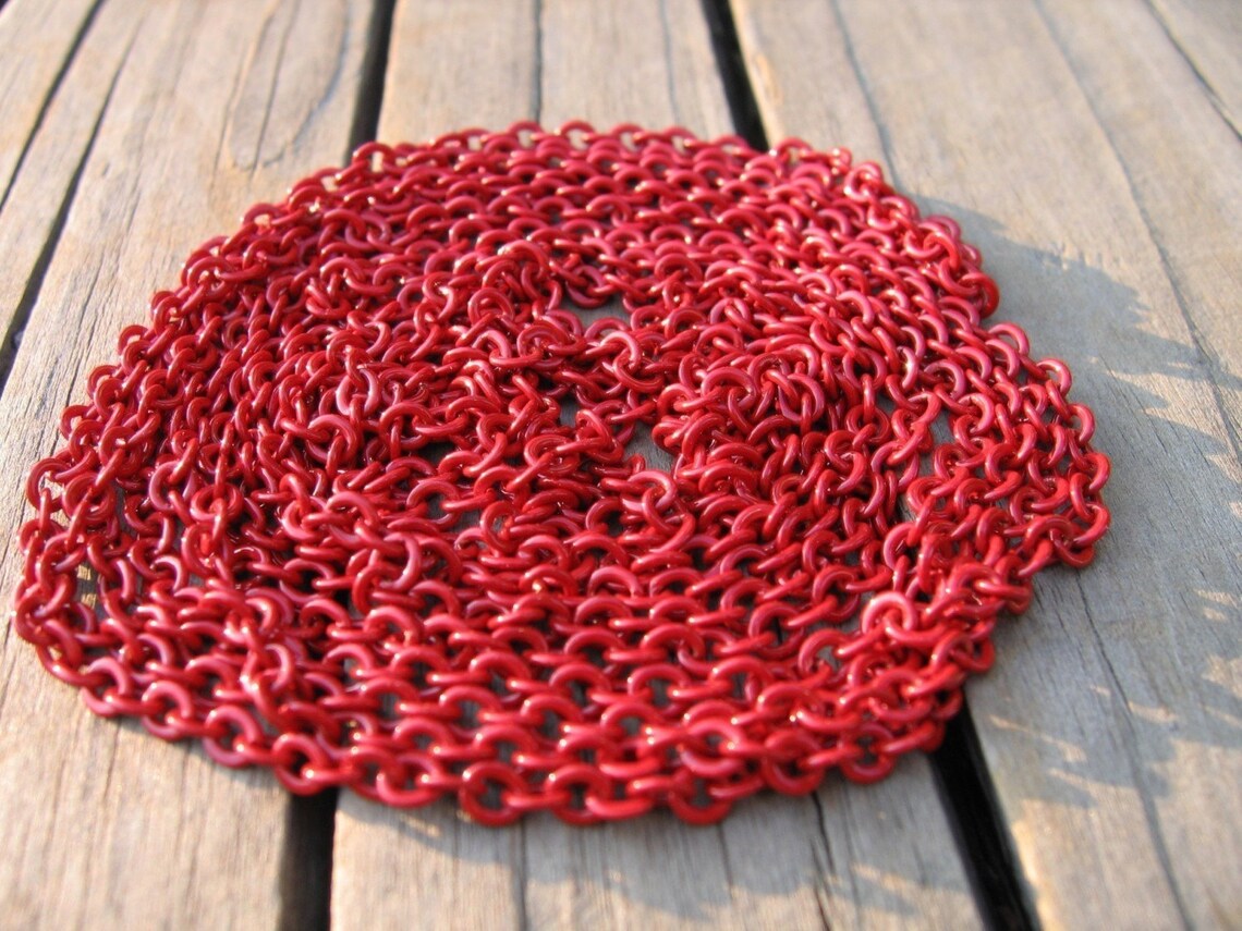Red Chain - Etsy