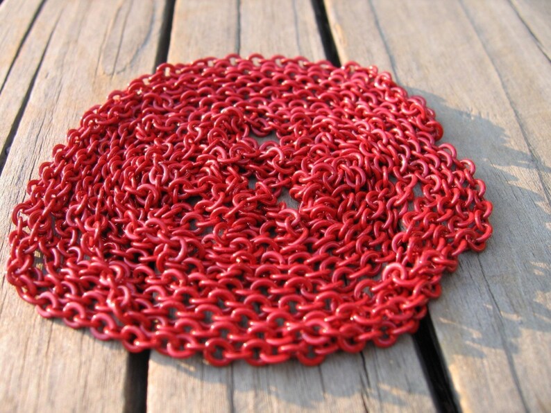 Red Chain - Etsy