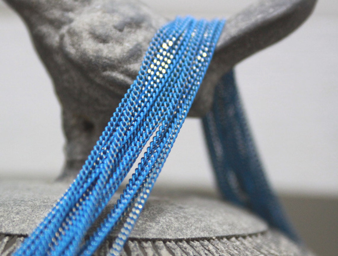 The Shiny Sky Blue Chain - Etsy