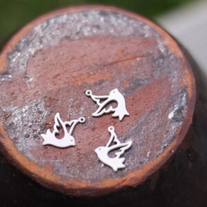 Cute Mini Birds 2white Bird Charm is Same With This One. - Etsy