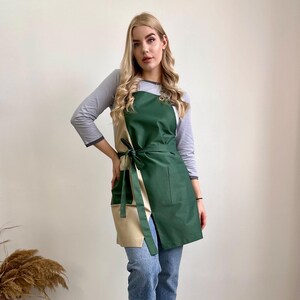 Horeca Apron With Pockets, Hair Stylist or Barber Customized Apron, Two ...