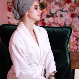 Spa Terry Hair Turban With Your Logo, Turban for Drying Wet Hair ...