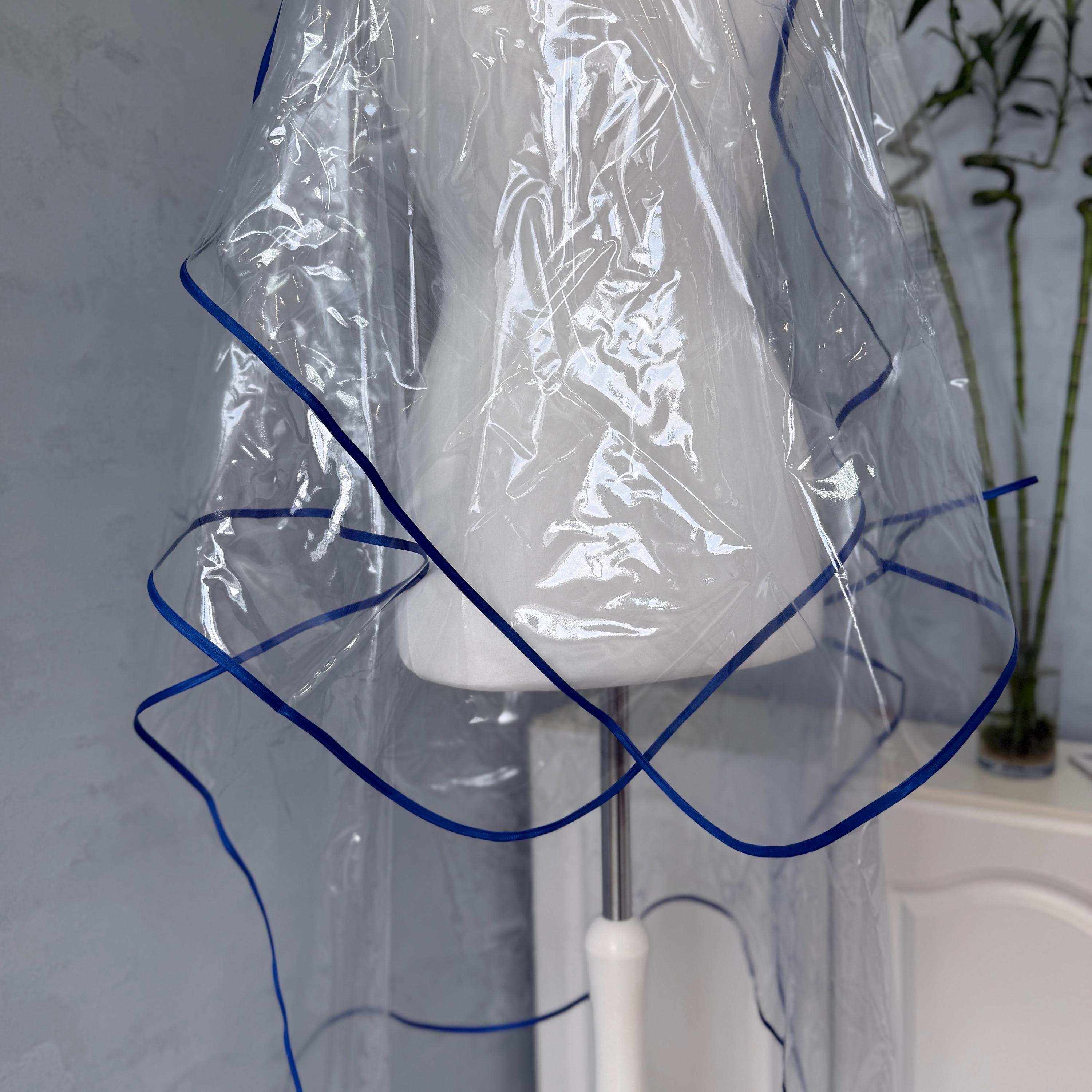 Transparent PVC Hairdresser Cape, Waterproof Cutting Cape, Professional ...
