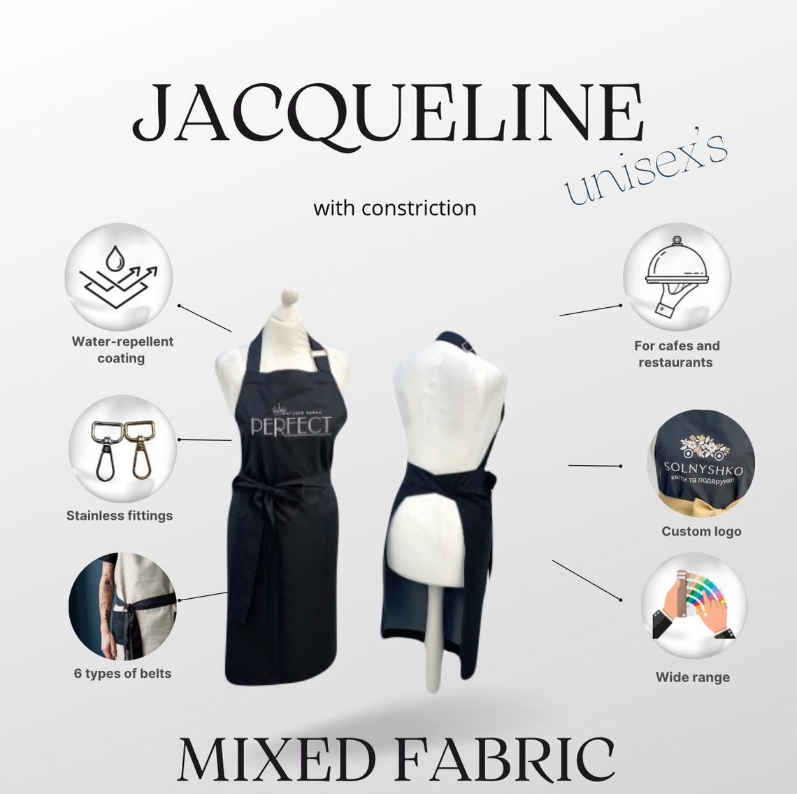 Personalized Apron, Custom Embroidered Apron, Makeup Artist Apron, Home ...