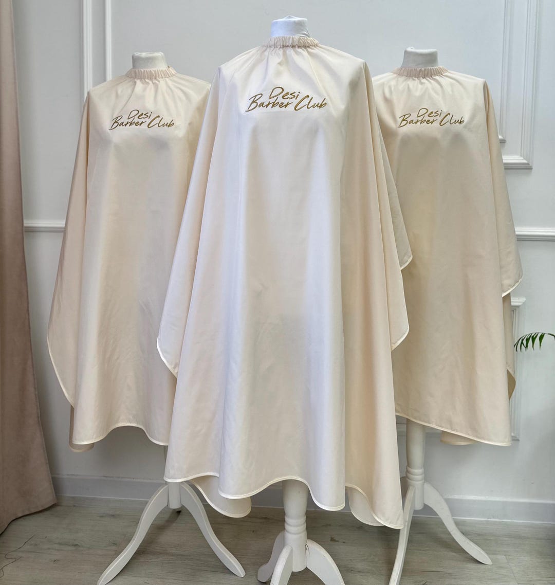 Salon Cape With Logo, Personalized Hair Salon Capes With Embroidery ...