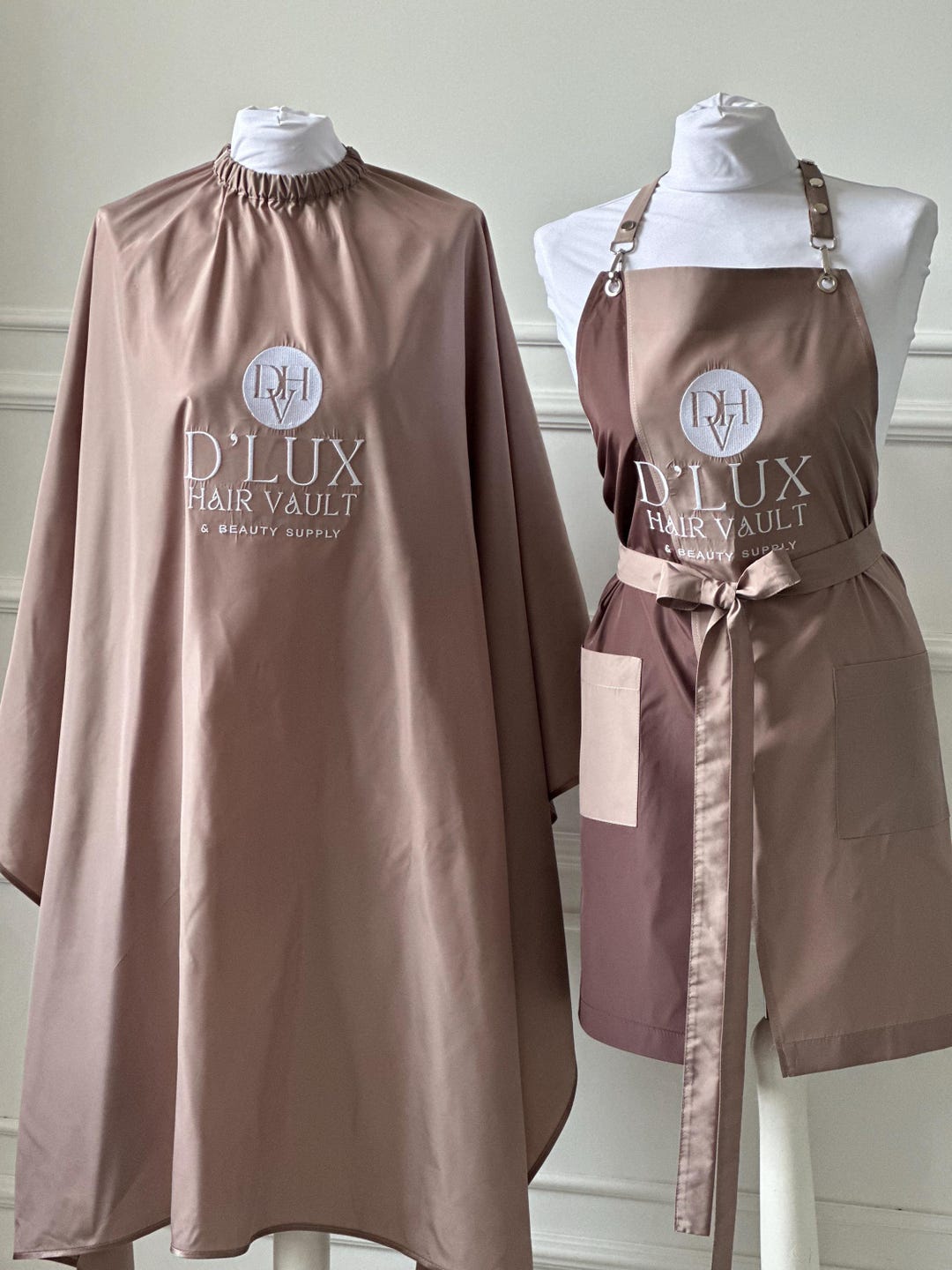 Hair Stylist Cape and Apron Set, Personalized Salon Cape, Uniform With ...