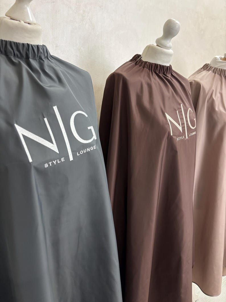 Custom Salon Capes With Embroidery, Hairstylist Cape, Personalized Logo ...