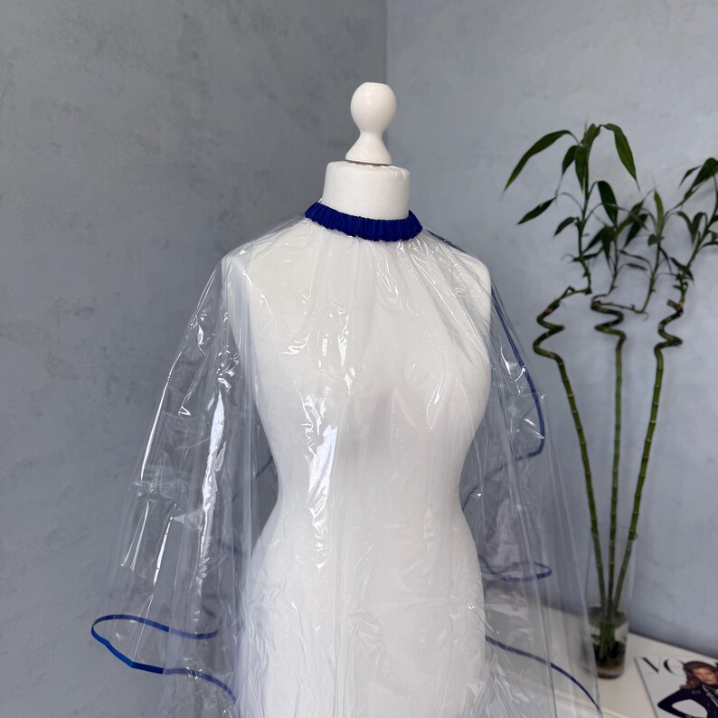 Transparent PVC Hairdresser Cape, Waterproof Cutting Cape, Professional ...