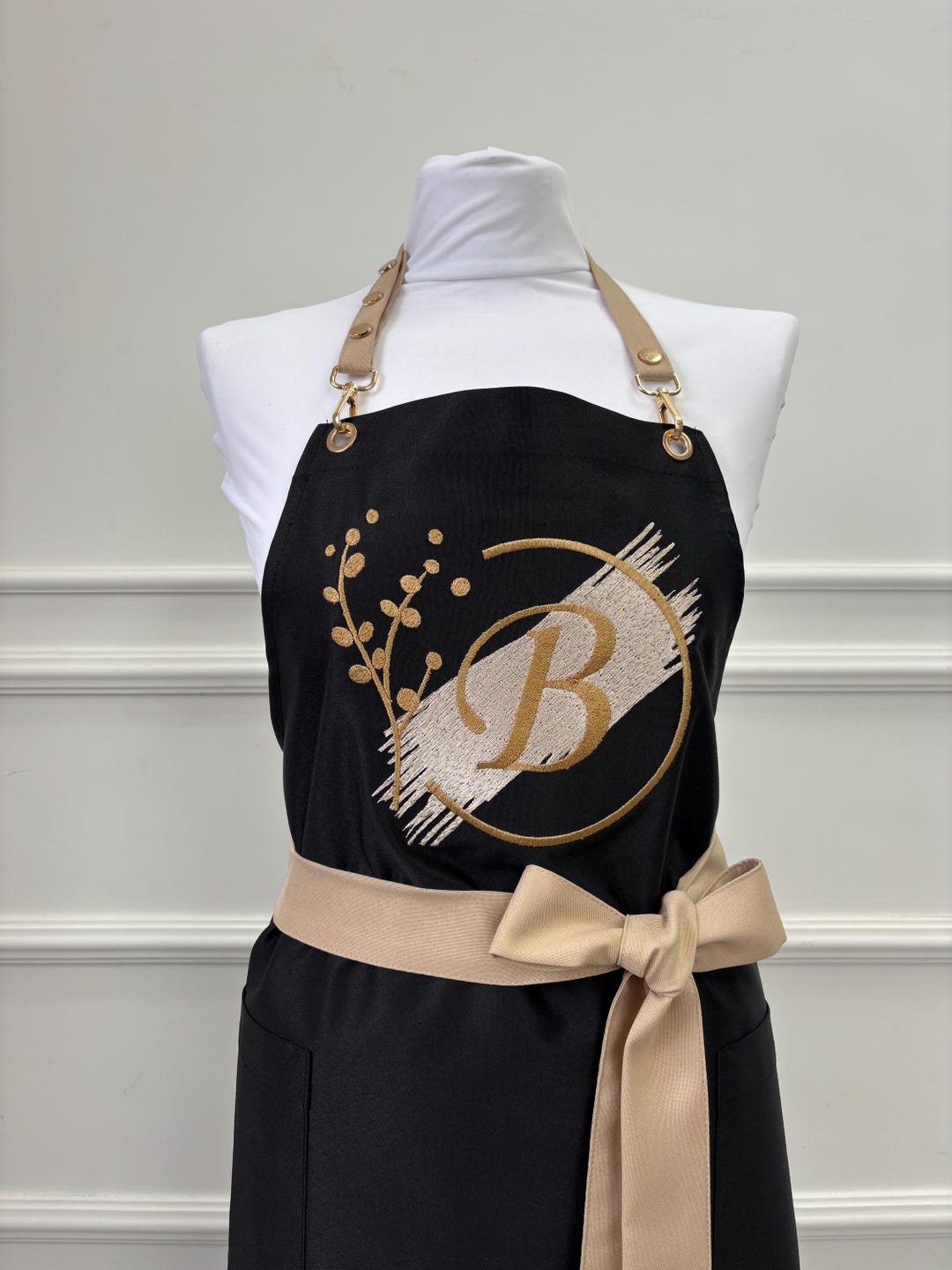 Handmade Apron for Crafts, Custom Embroidered Apron for Cooking ...