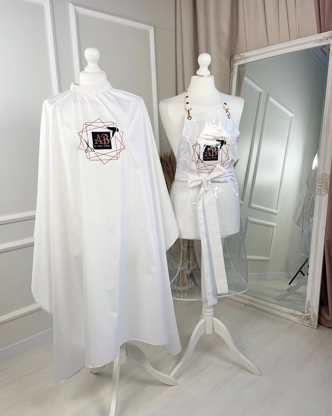 Custom Salon Capes, Embroidery Apron, Pvc Apron, Hair Cutting Cape ...