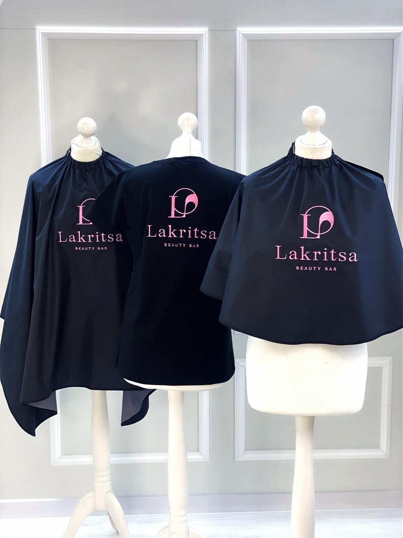 Custom Salon Cape and T-shirt Set, Personalized Stylist Uniform With ...