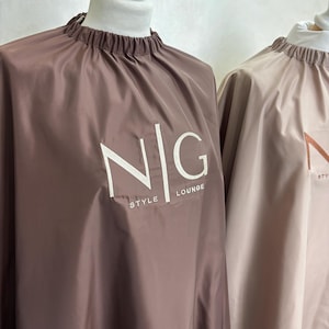 Custom Salon Capes With Embroidery, Hairstylist Cape, Personalized Logo ...