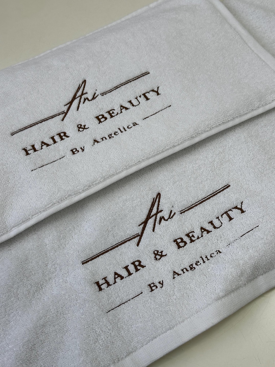 Towels With Custom Text, Personalized Logo Salon Towel, Cotton Towel ...