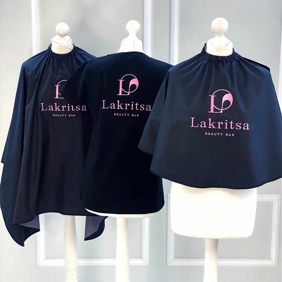 Custom Salon Cape and T-shirt Set, Personalized Stylist Uniform With ...