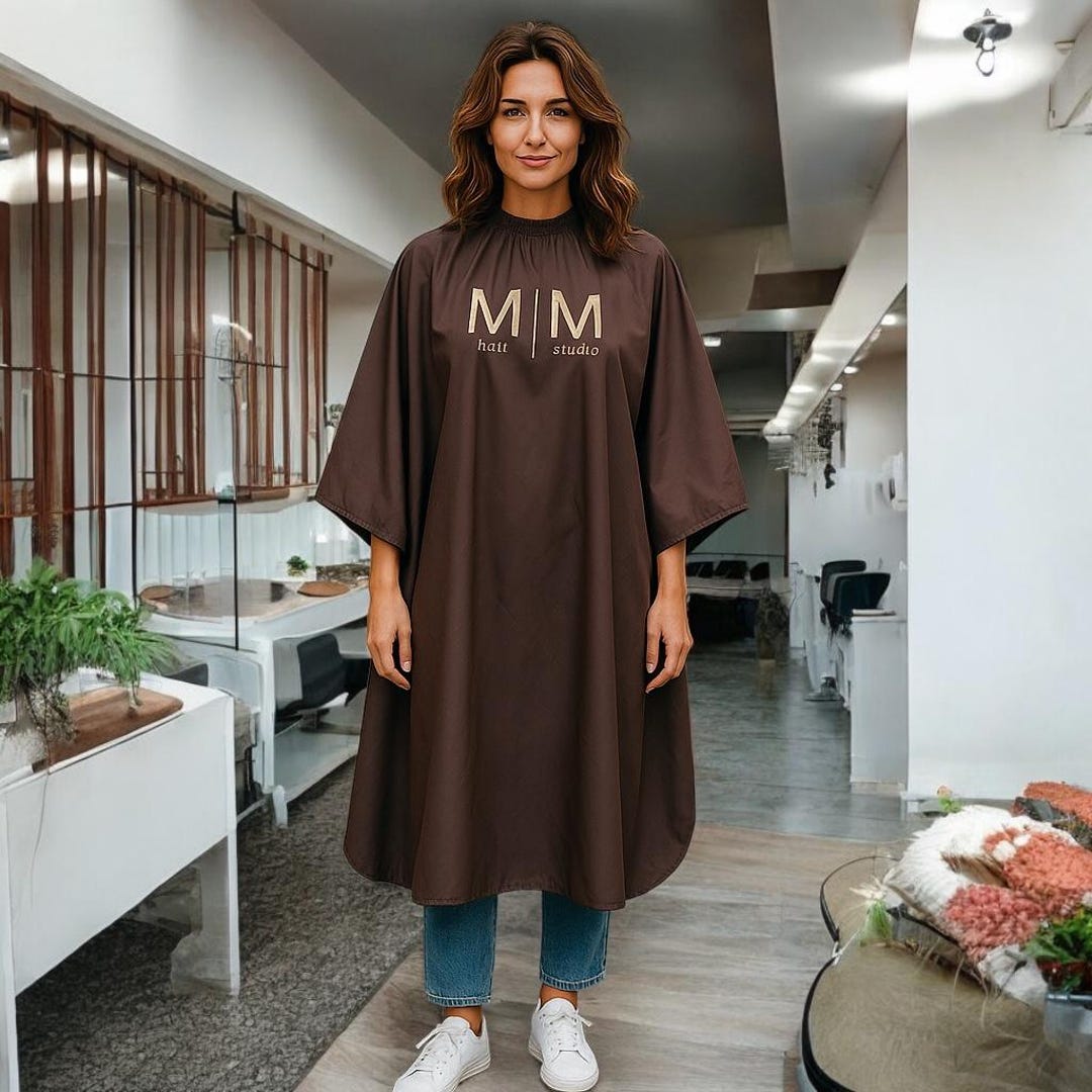 Personalized Barber Cape With Name or Logo, Professional Hair Cutting ...
