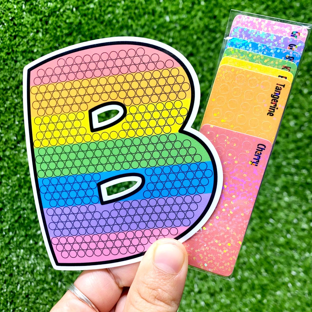 Letter B Paint by Stickers Color by Numbers Diamond Art Painting DIY ...
