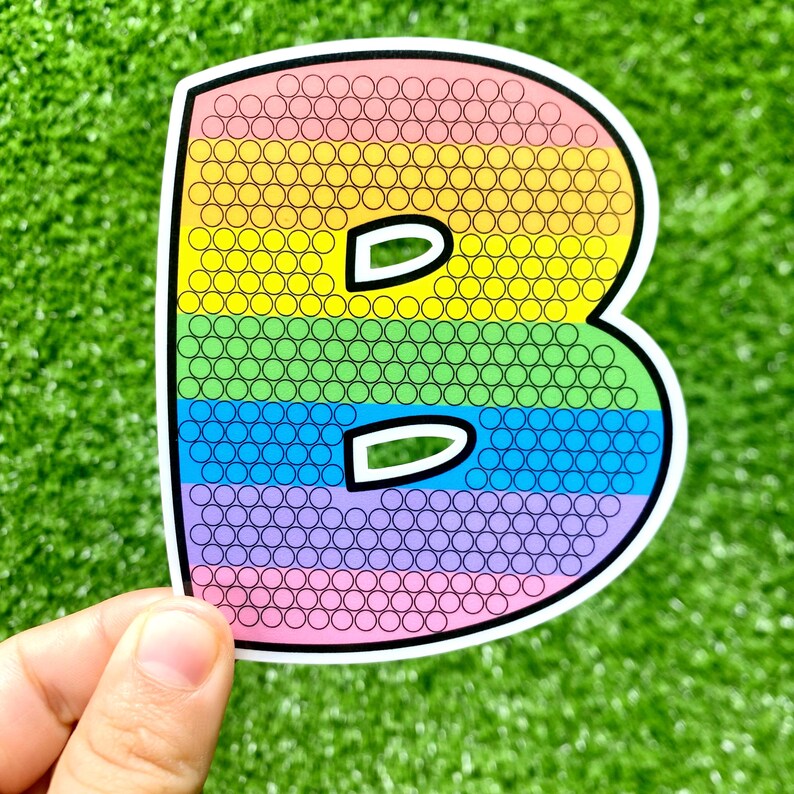 Letter B Paint by Stickers Color by Numbers Diamond Art Painting DIY ...
