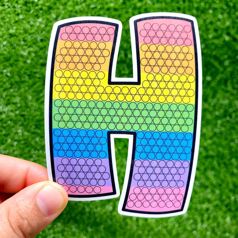 Letter H Paint by Stickers Color by Numbers Diamond Art Painting DIY ...