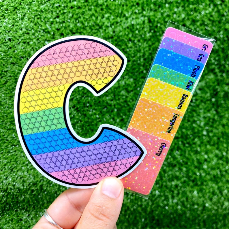 Letter C Paint by Stickers Color by Numbers Diamond Art Painting DIY ...