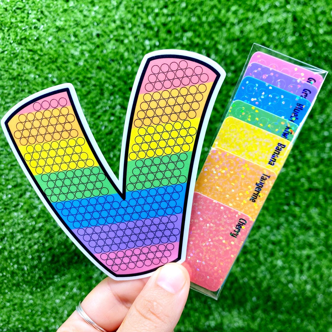 Letter V Paint by Stickers Color by Numbers Diamond Art Painting DIY ...