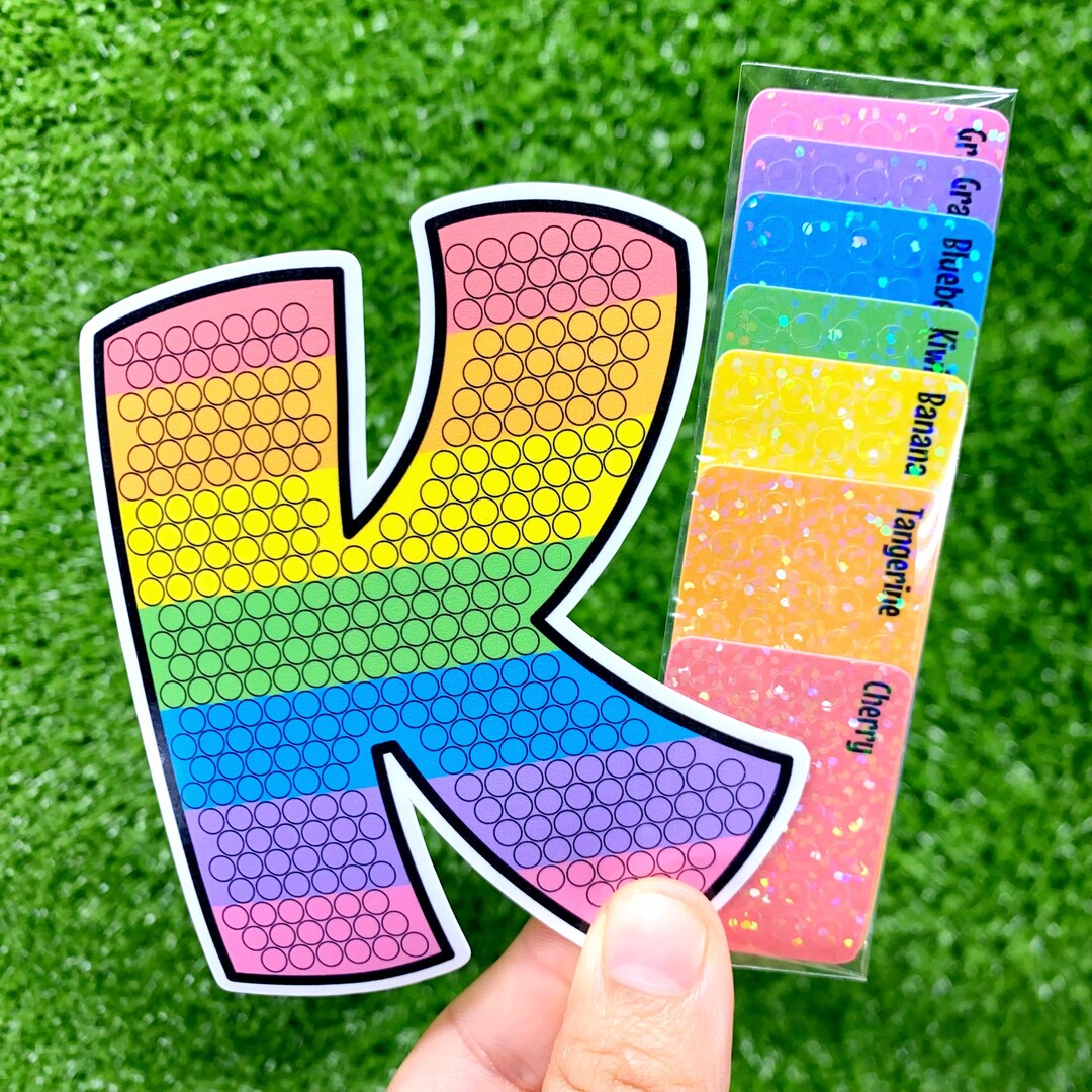 Letter K Paint by Stickers Color by Numbers Diamond Art Painting DIY ...