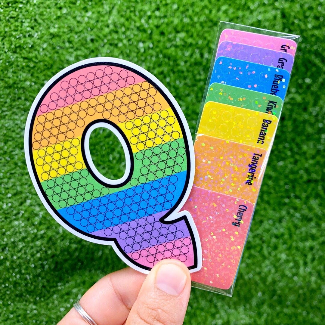 Letter Q Paint by Stickers Color by Numbers Diamond Art Painting DIY ...