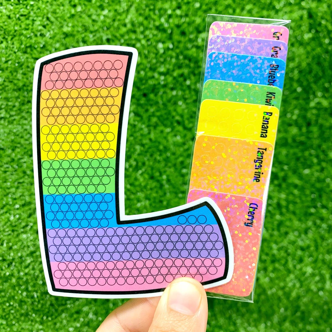 Letter L Paint by Stickers Color by Numbers Diamond Art Painting DIY ...