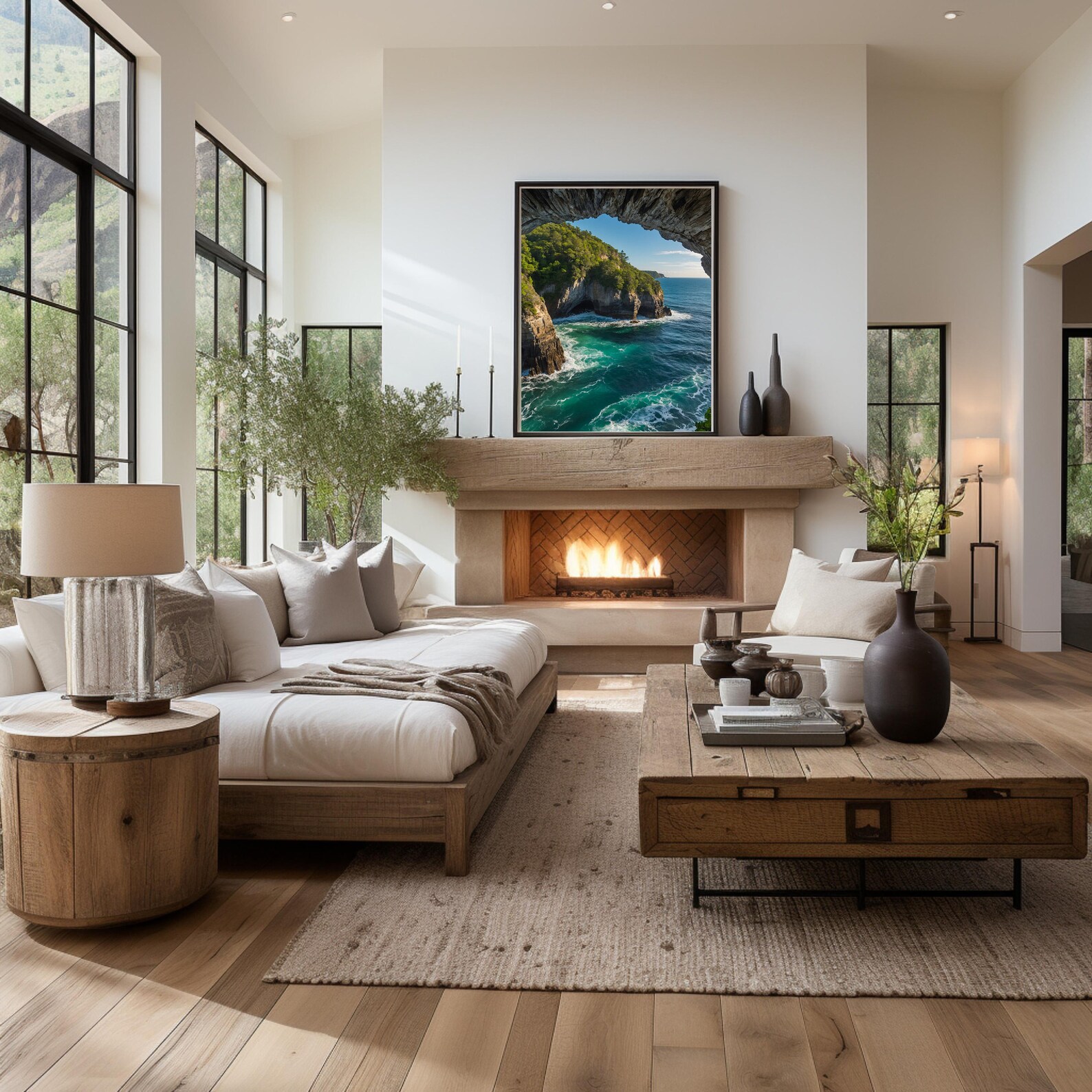 Stunning Ocean View Wall Art, Digital Beach Wave Photography, Coastal ...