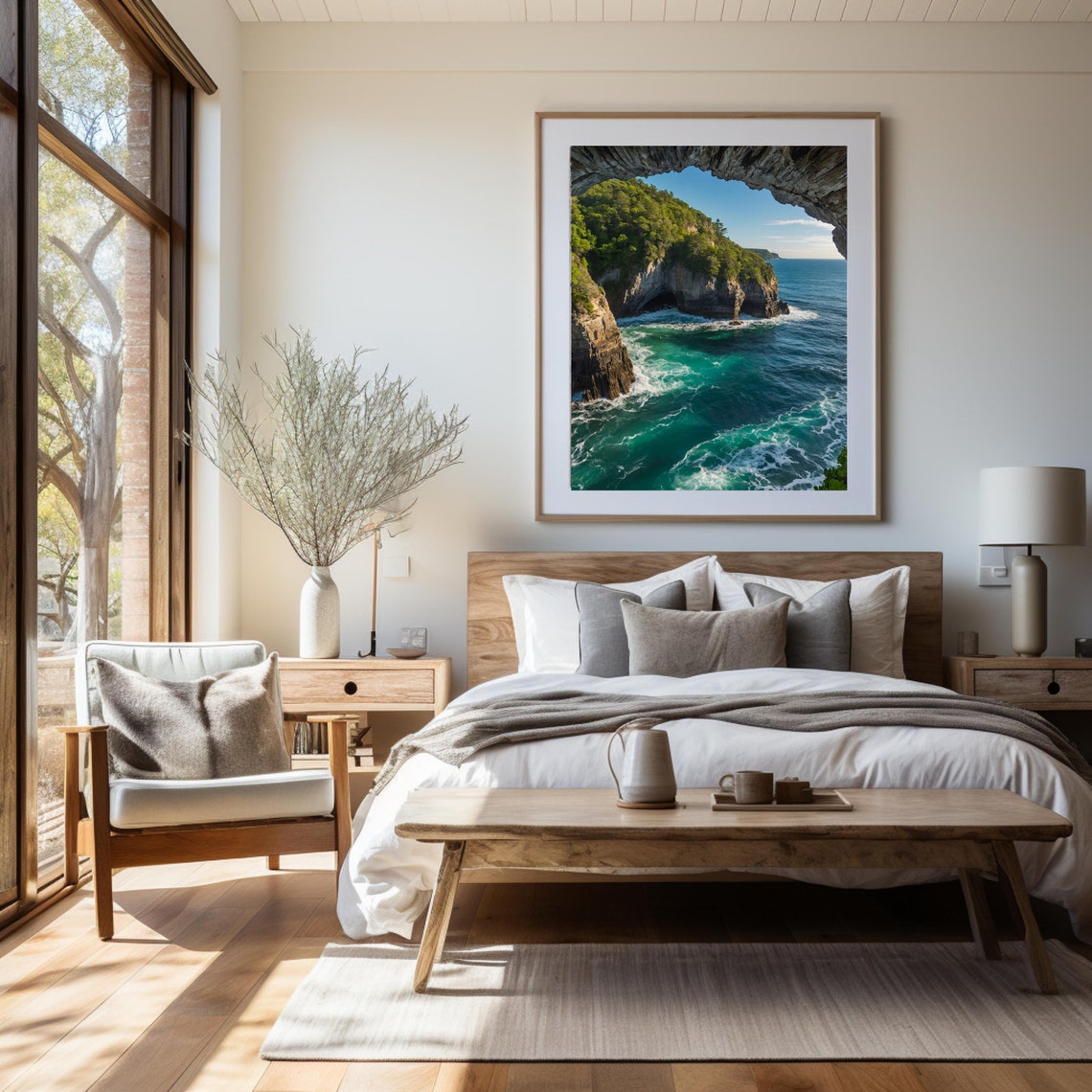 Stunning Ocean View Wall Art, Digital Beach Wave Photography, Coastal ...