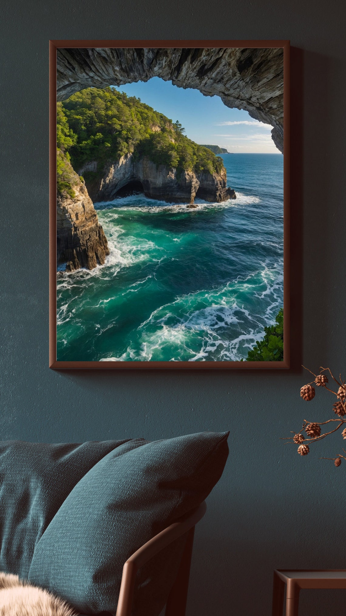 Stunning Ocean View Wall Art, Digital Beach Wave Photography, Coastal Instant Download Decor - Etsy