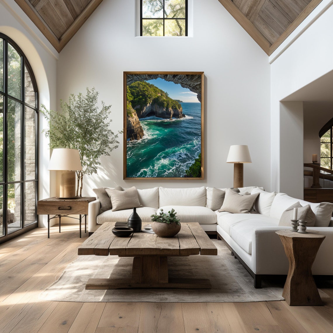 Stunning Ocean View Wall Art, Digital Beach Wave Photography, Coastal ...