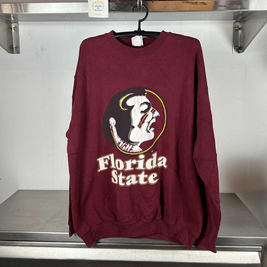 Vintage 90s Florida State FSU Seminoles NCAA 2XL Sweatshirt, Sports ...