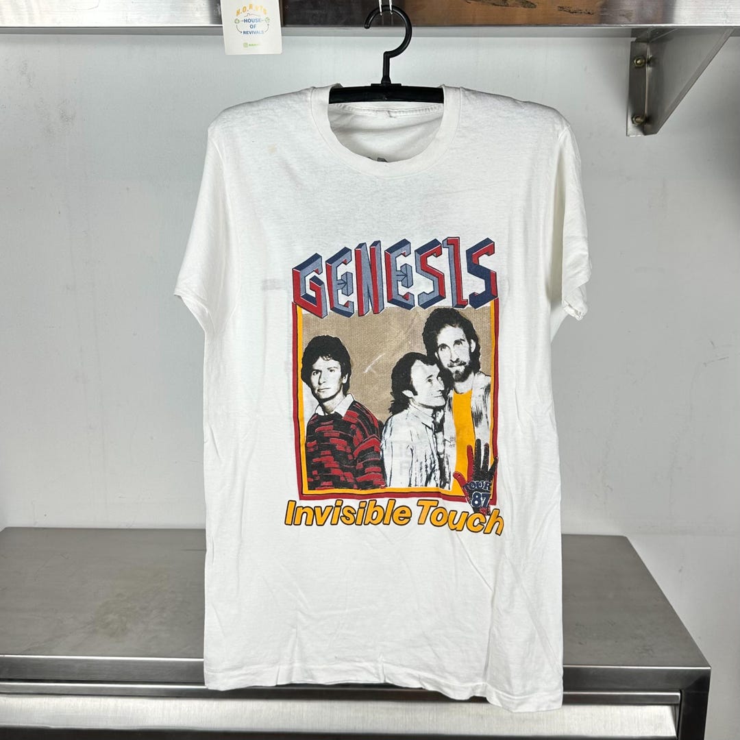 Vintage 1987 Genesis Invisible Touch Tour Rock Band Concert Promo ...