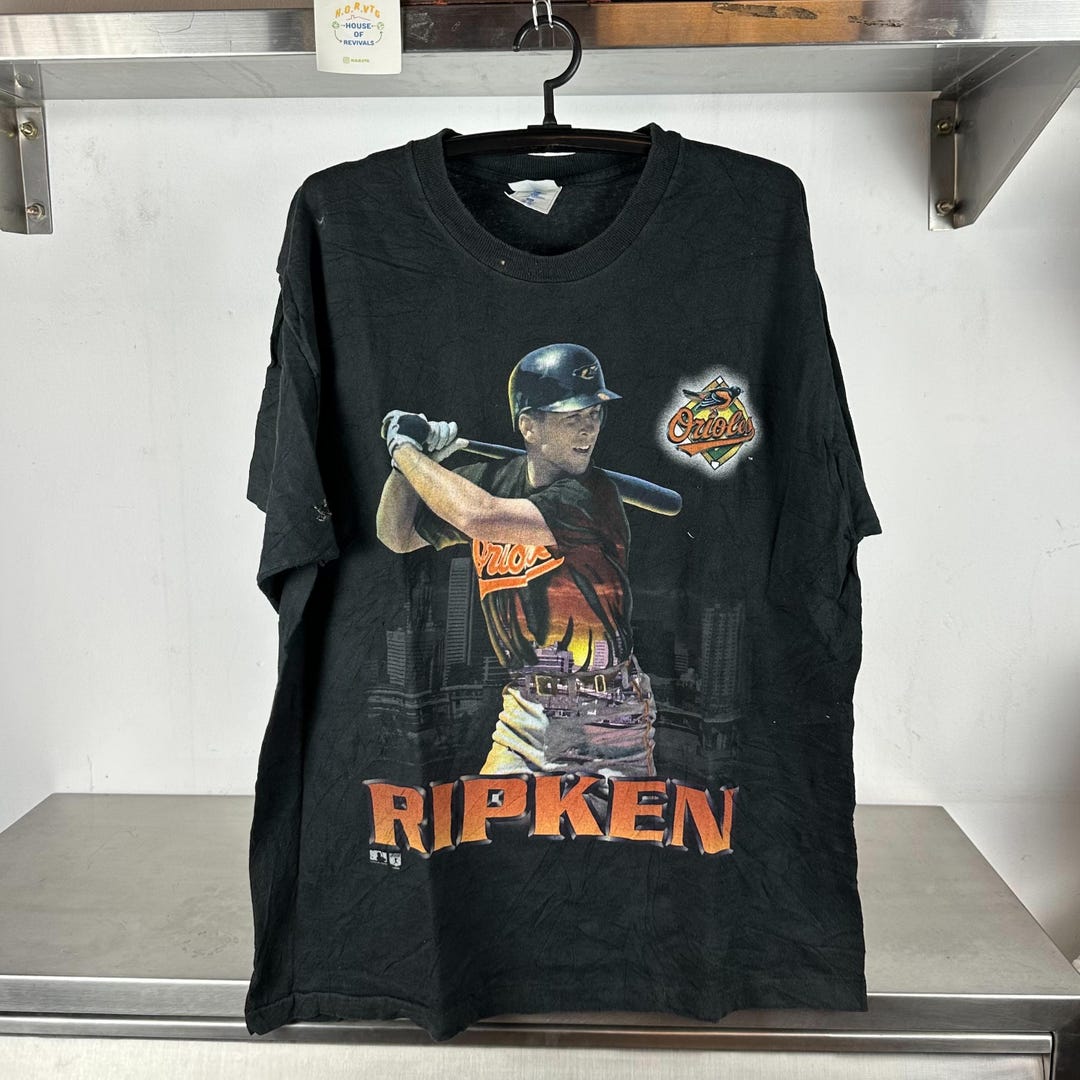Vintage 90s Cal Ripken Jr Baltimore Orioles MLB Single Stitch T-shirt ...