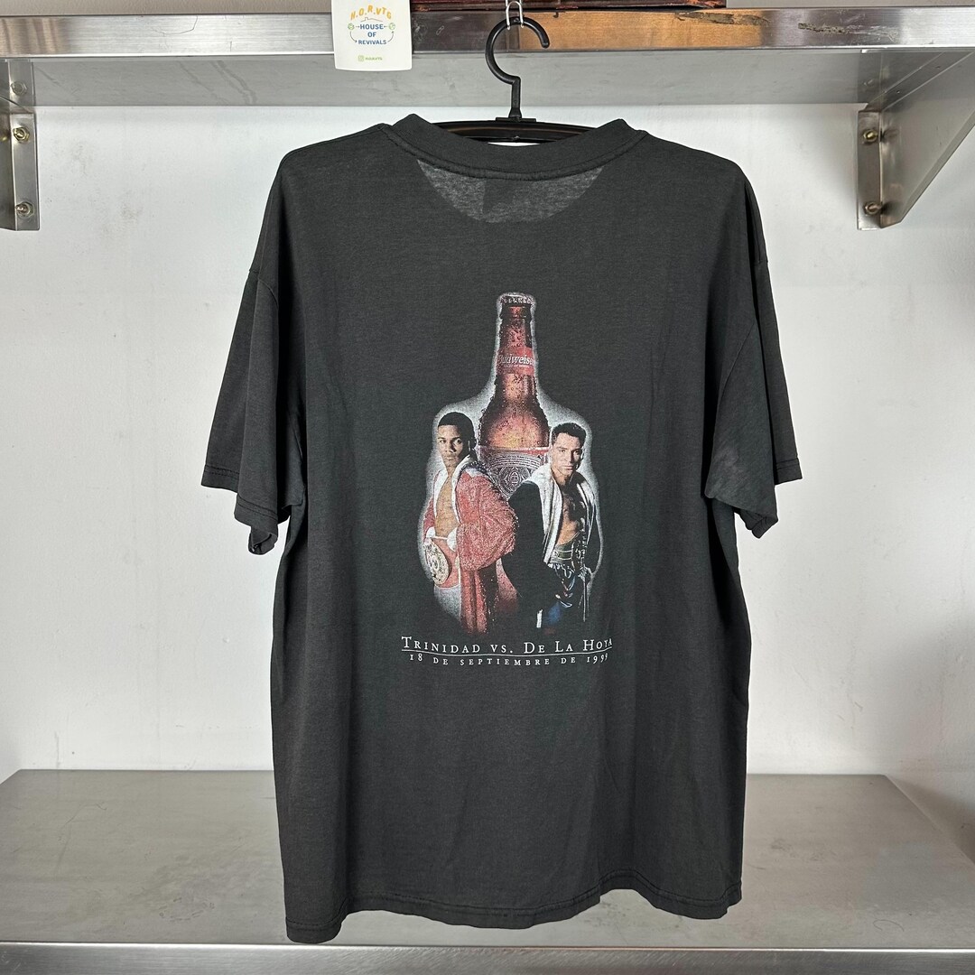 Vintage 1999 Budweiser Trinidad VS De La Hoya Boxing Fight Promo T ...