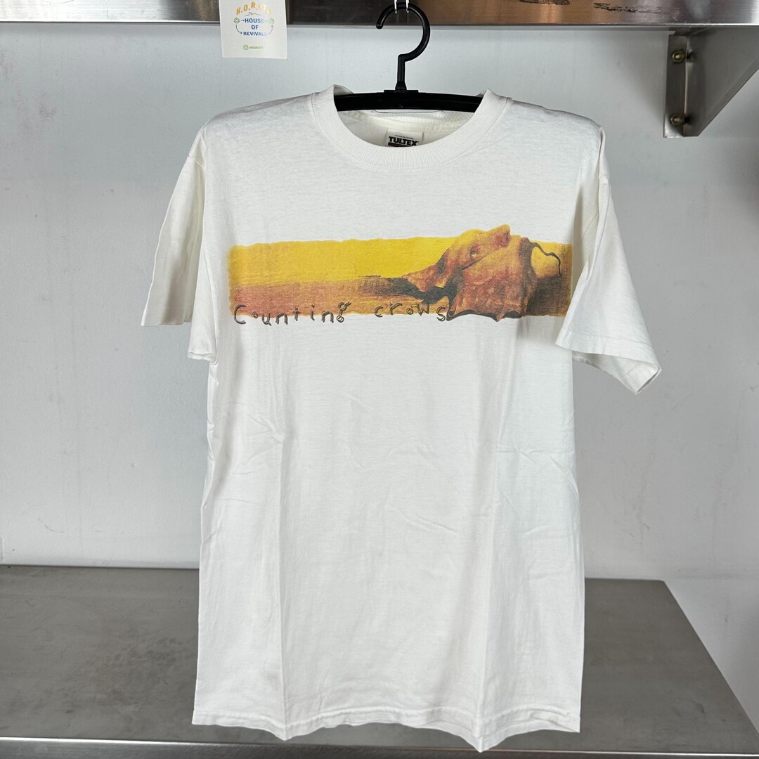 Vintage 1999 Counting Crows This Desert Life Band Tultex Large White T ...