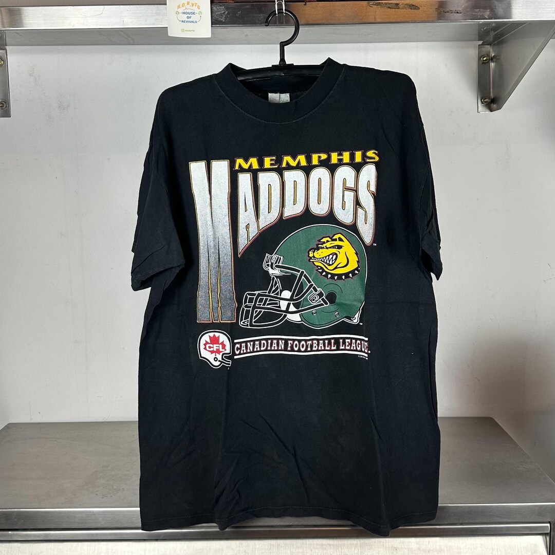 Vintage 1995 Memphis Maddogs Canadien Football League CFL T-shirt ...