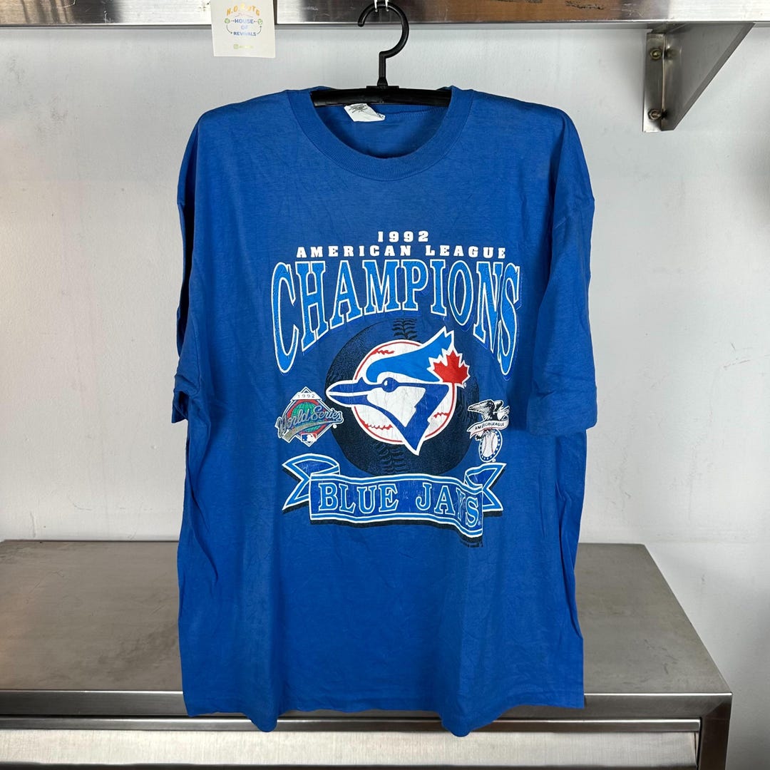Vintage 1992 Toronto Blue Jays Baseball Champions MLB Single Stitch XL ...