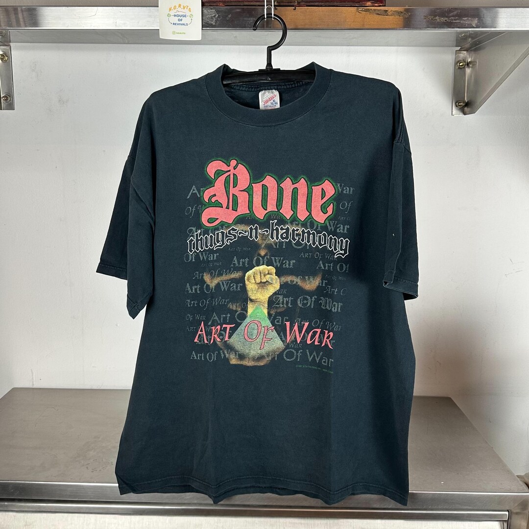 Vintage 1997 Bone Thugs N Harmony Art of War Hiphop Group Rap T-shirt ...