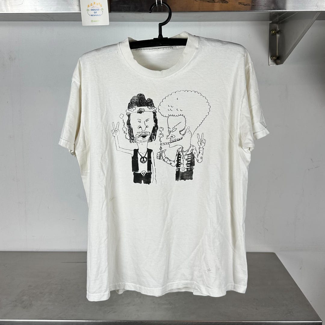Vintage 90s Beavis and Butthead Smoking Graphic T-shirt, Vintage Beavis ...