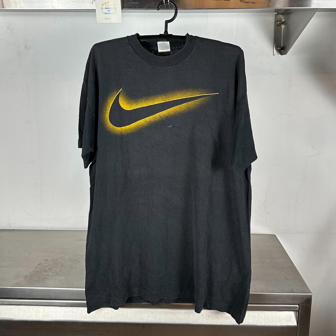 Vintage 90s Nike Swoosh Definition Big Logo XL Single Stitch T-shirt ...