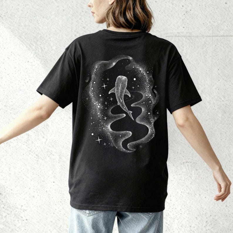 Whale Shark Hoodie Ocean Dive Graphic Marine Biology Celestial Sea ...